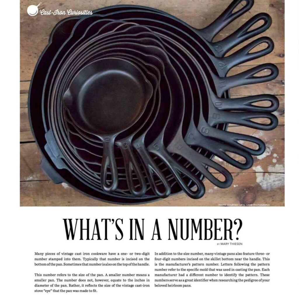 What's In a Number - Griswold Cookware