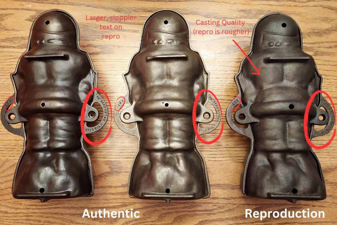 Griswold Vintage Cast Iron Santa Cake Molds: Real or Reproduction ...