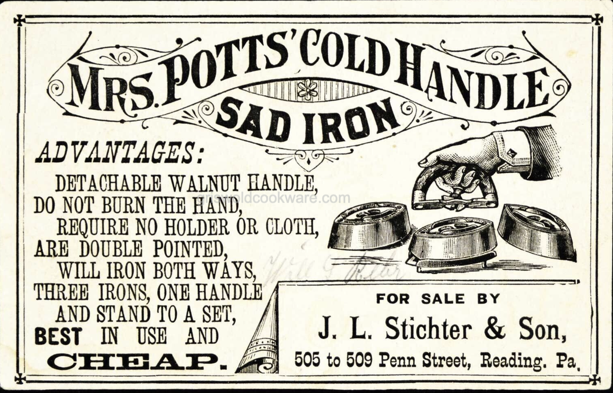 The "Mrs. Potts" Sad Iron - Griswold Cookware