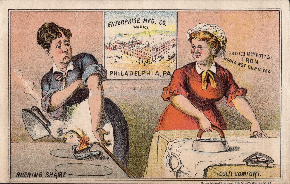 The "Mrs. Potts" Sad Iron - Griswold Cookware