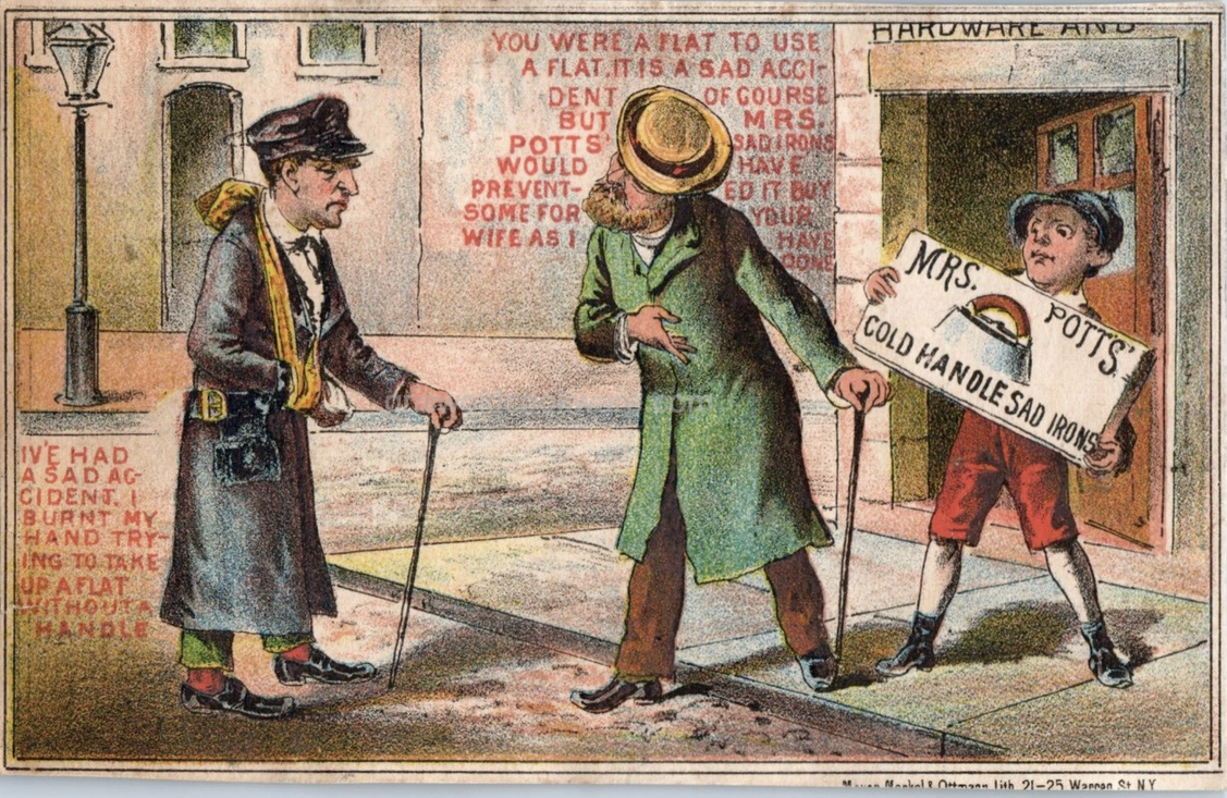 The "Mrs. Potts" Sad Iron - Griswold Cookware