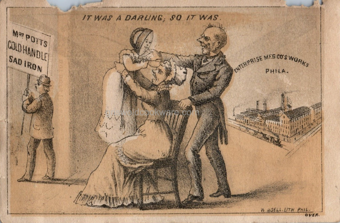 The "Mrs. Potts" Sad Iron - Griswold Cookware