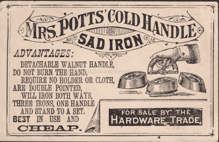 The "Mrs. Potts" Sad Iron - Griswold Cookware