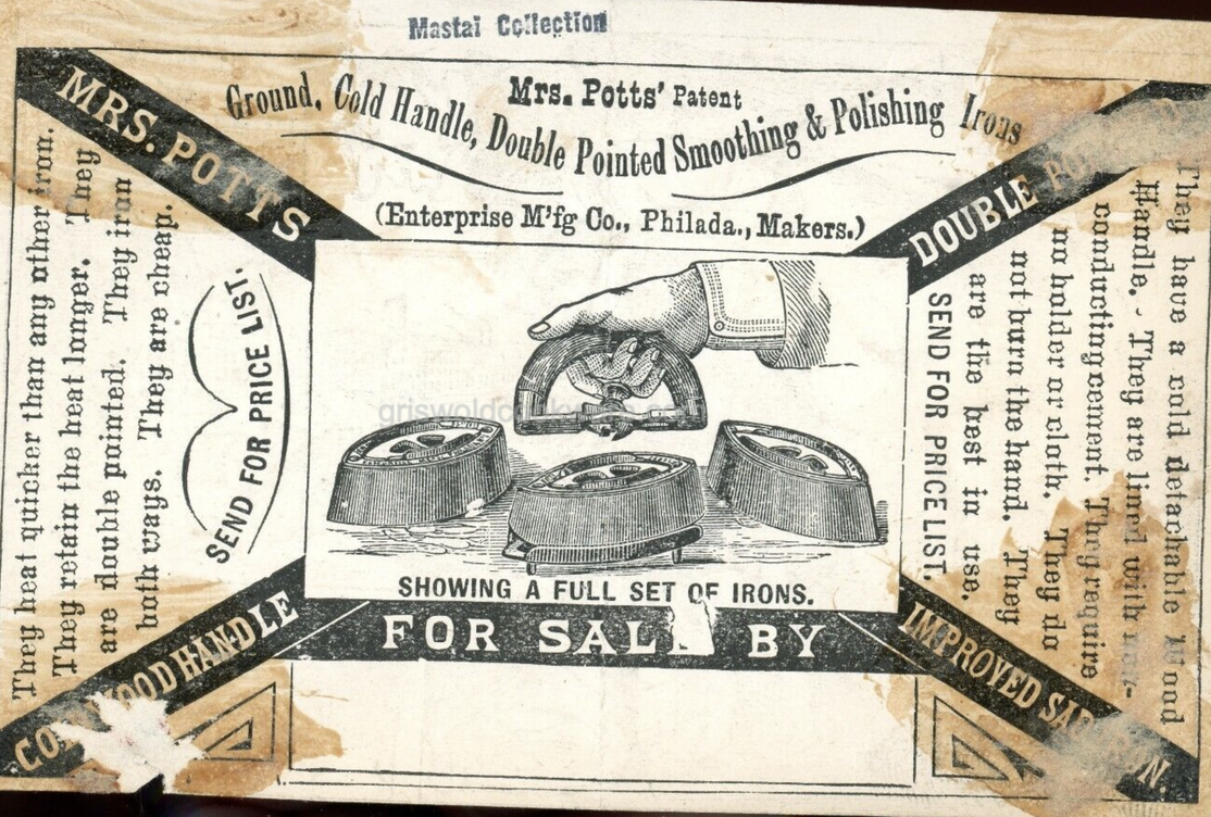 The "Mrs. Potts" Sad Iron - Griswold Cookware