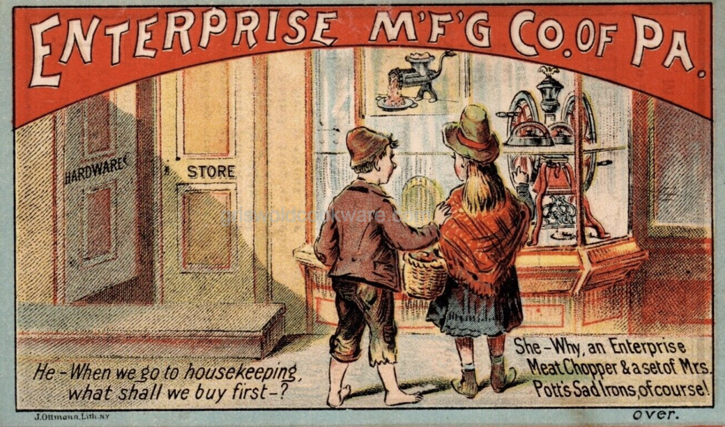 The "Mrs. Potts" Sad Iron - Griswold Cookware