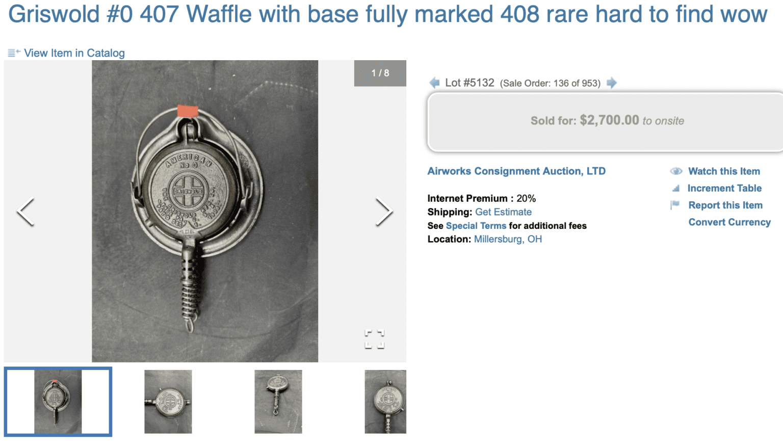 Top Auction Prices Realized at Air Works Consignment Auction February ...