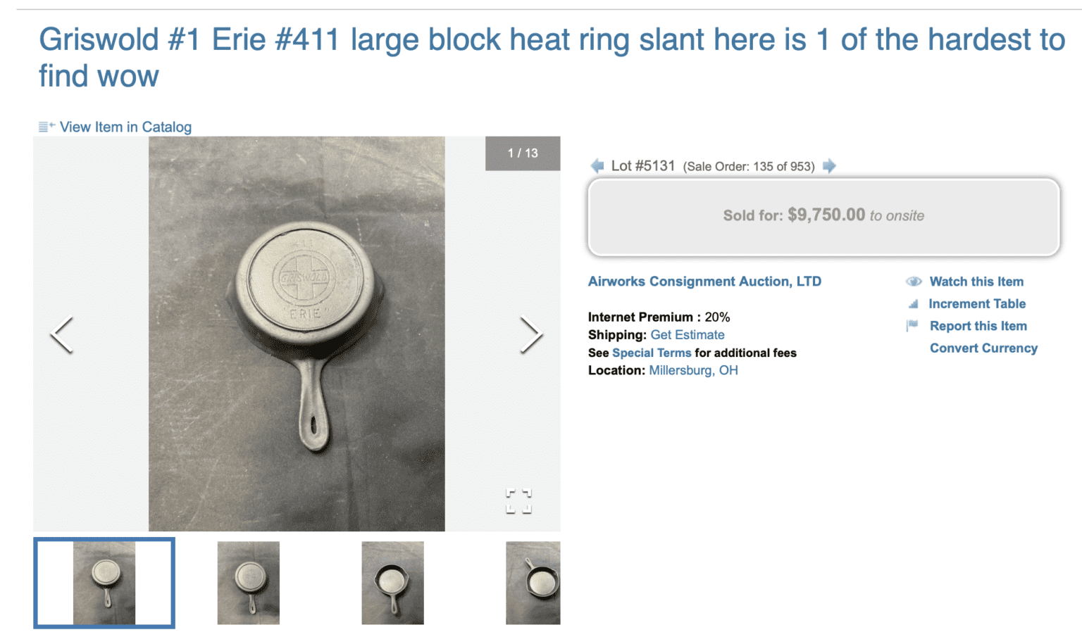 Top Auction Prices Realized at Air Works Consignment Auction February ...