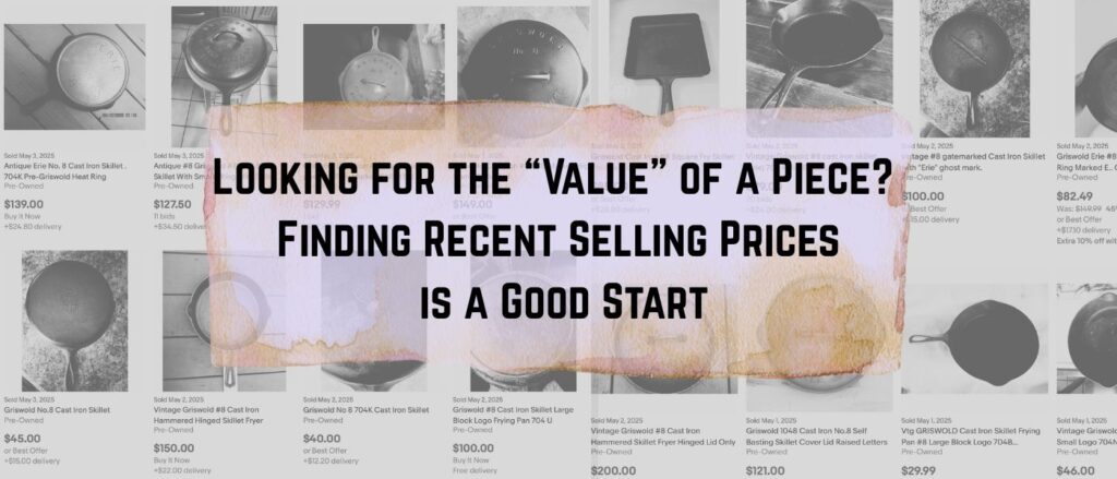 Looking for the Value of a Particular Piece? Finding Recent "Sold ...